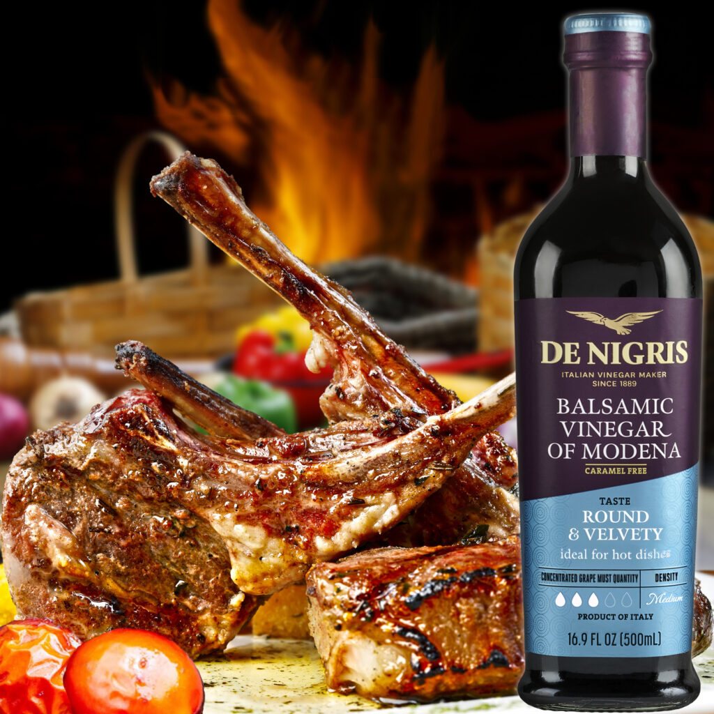 Irish Rack of Lamb with Beans and Balsamic Vinegar - De Nigris 1889